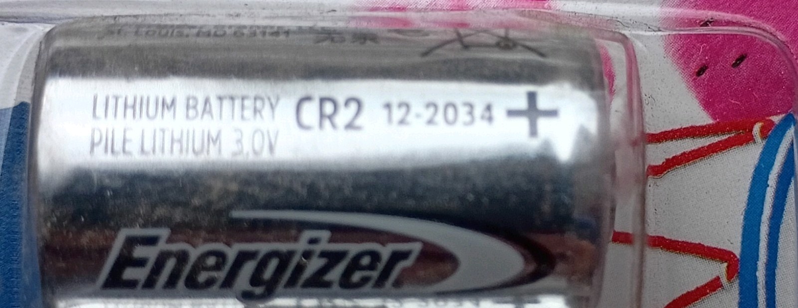 2 Pack Energizer CR2 EL1CRBP-2, 3Volt Lithium Photo Battery- Expires ...