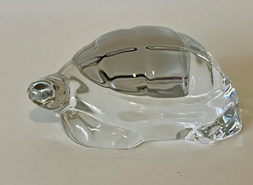Vintage Baccarat Crystal Glass Turtle Paperweight, France MINT | eBay