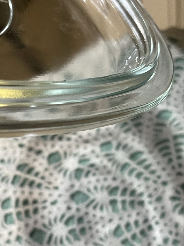 PYREX Corning Glass Lid ONLY P-9-C-1 37 Clear Square Casserole ...