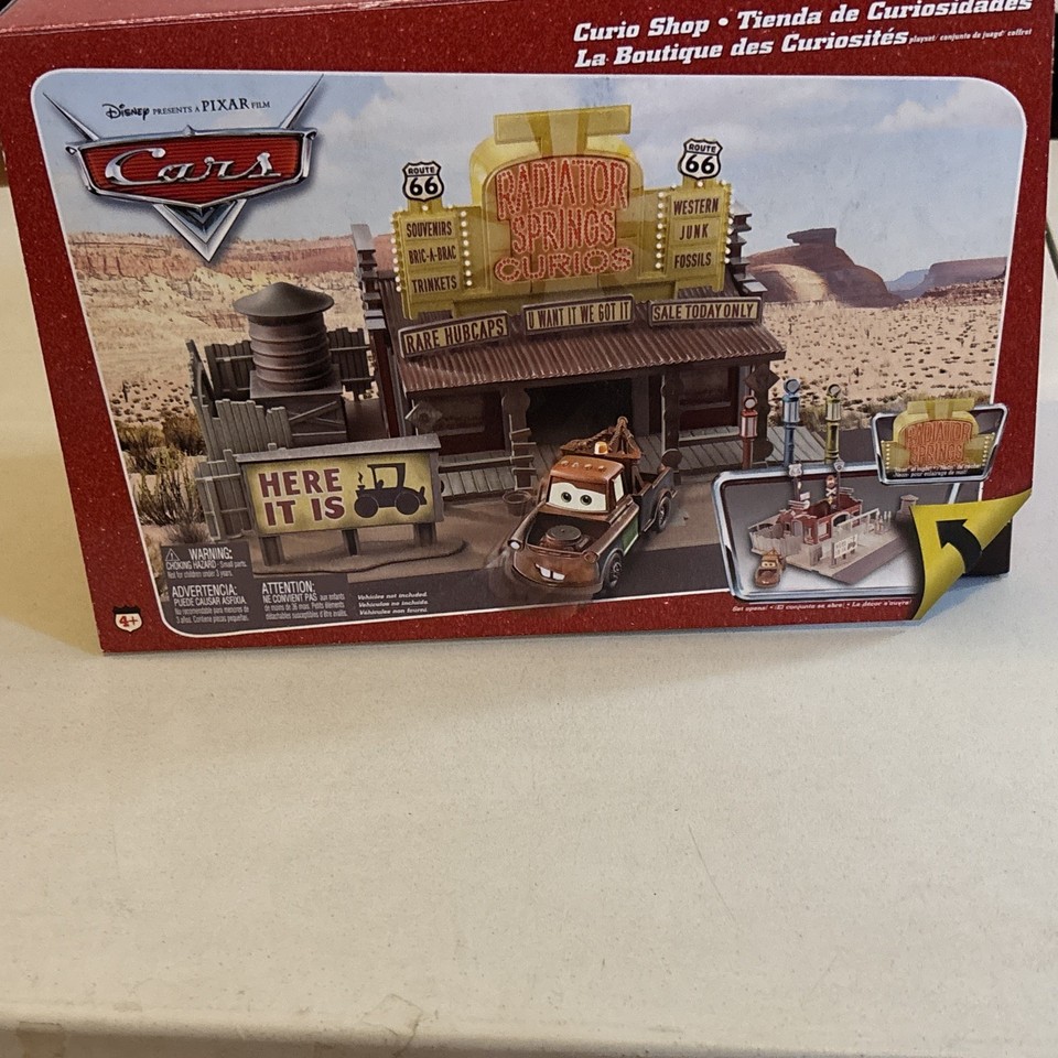 Disney Cars Radiator Springs Curio Shop Playset New In Box Sealed Pixar ...