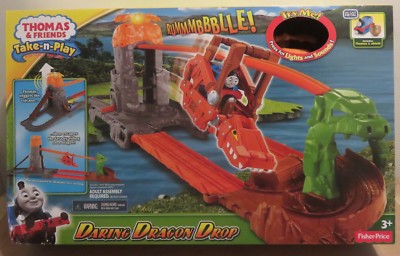 Thomas & Friends Daring Dragon Drop Take-n-Play Railroad with Thomas ...