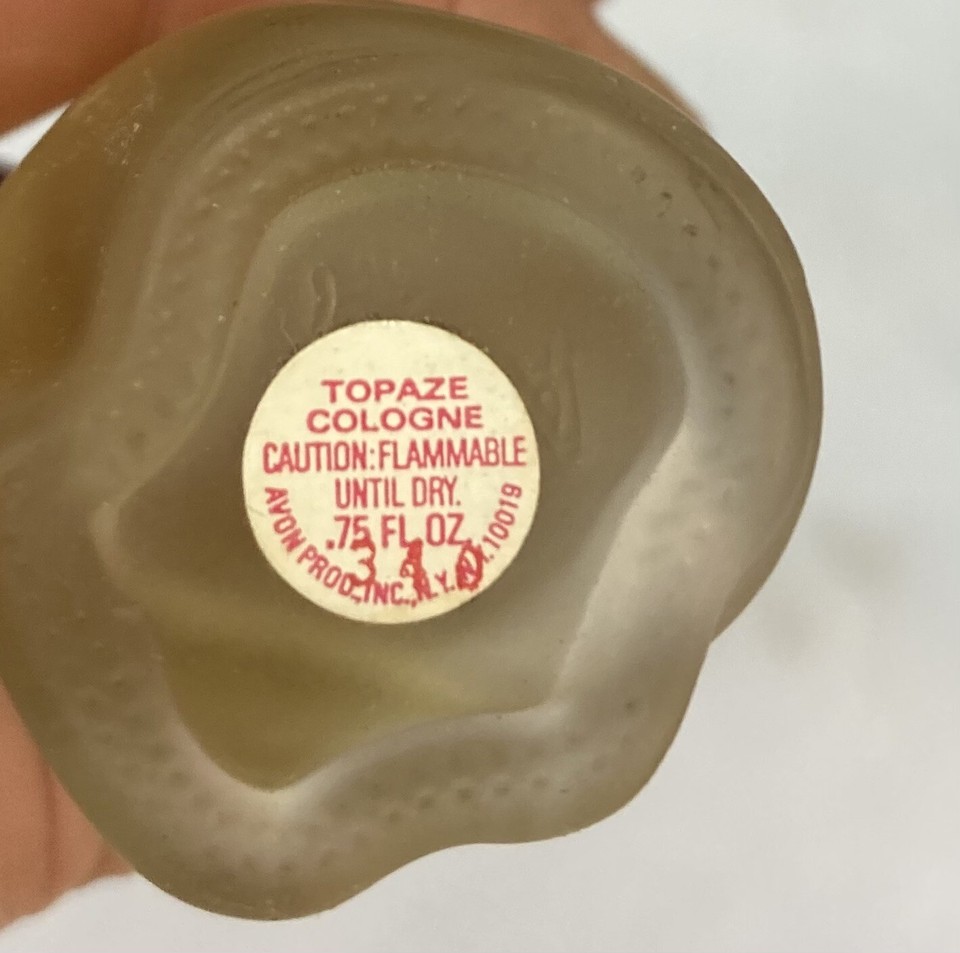 Vintage AVON Topaze Cologne .75 oz. perfume bottle, gold Kangaroo ...