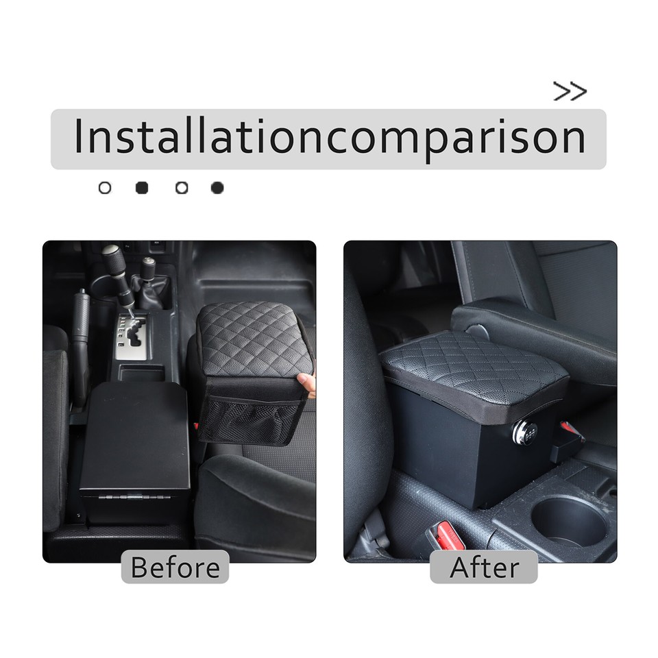 Center Console Armrest Safe Storage Box w Lock For Toyota FJ Cruiser 07 ...