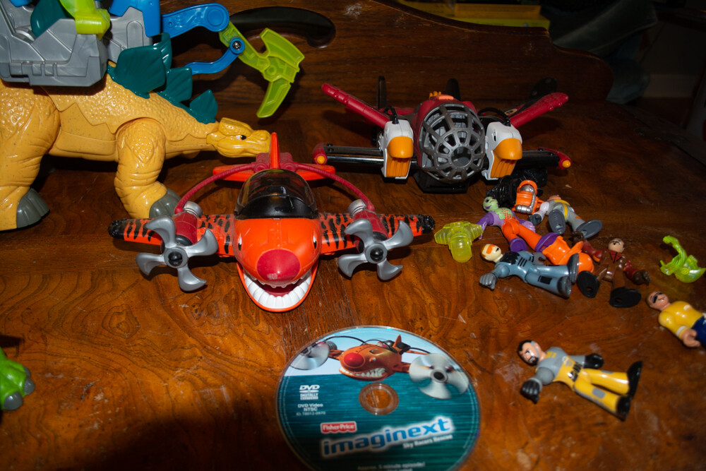 Lot Fisher-Price Imaginext Sky Racers Planes w/ Pilots & Dinosaurs ...