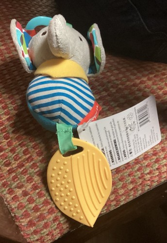 NEW Skip Hop BANDANA BUDDIES Chime & Teethe Teething Toy 0M+ ELEPHANT ...