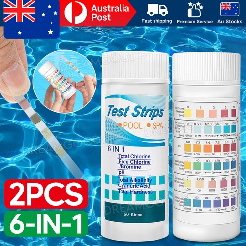 Chlorine Dip Test Strips Hot Tub SPA Swimming Pool PH Tester Paper ...