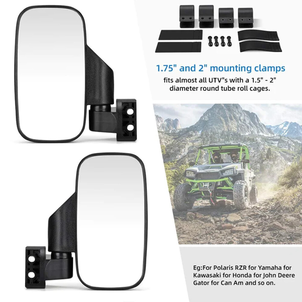 ATV UTV 360° Rear View Mirrors For John Deere Gator HPX 625I 825I 860I ...