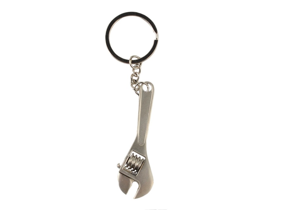 Mini Adjustable Wrench Keychain 3D Metal Tool Key Ring Keyfob Gift for ...