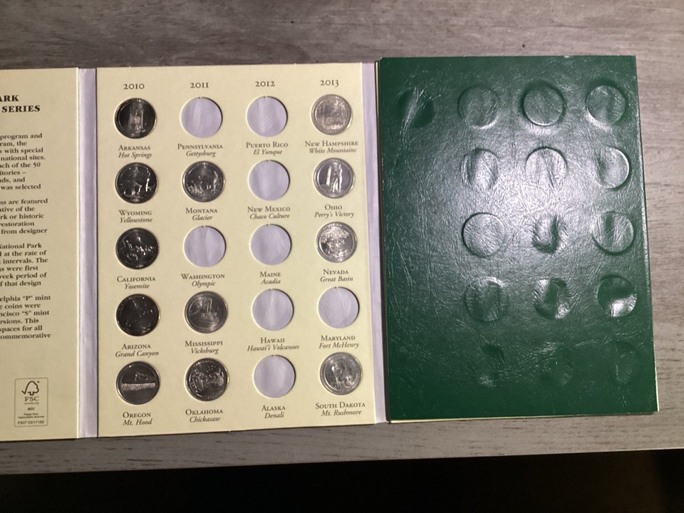 America's National Park Commemorarive Quarters (2010-2021) Partial Set ...