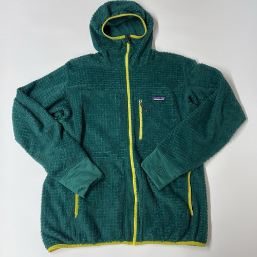 Patagonia R3 Green/Yellow Full Zip Regulator Reversible Fleece Hoody ...