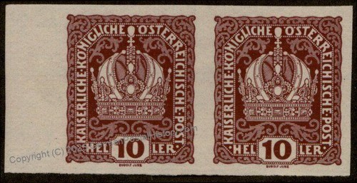 Austria Michel 188U Imperf Pair MNH Proof Vorzugstuecke 66787 | eBay