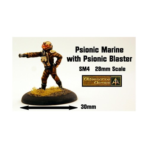 Alternative Armies Sci-Fi Mini 28mm Psionic Marine w/Psionic Blaster ...