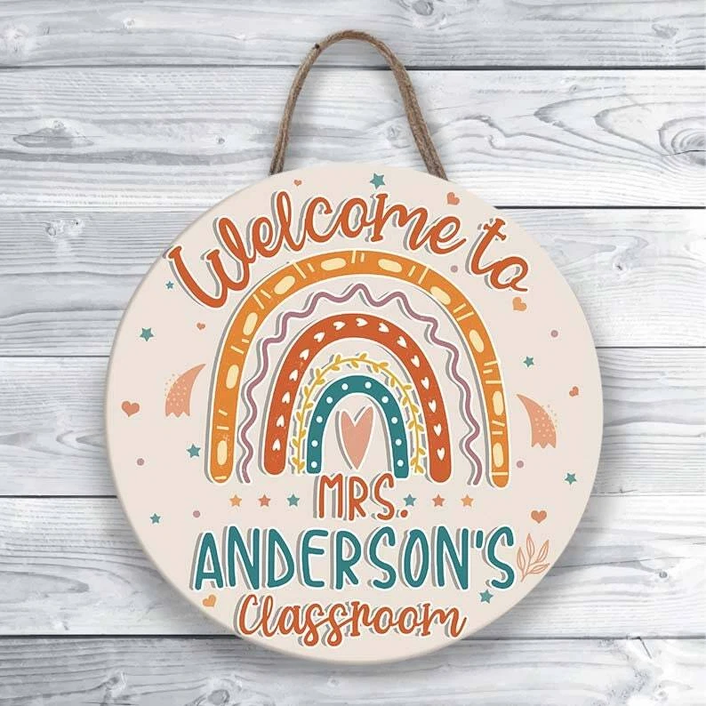 Classroom Door Sign Personalized