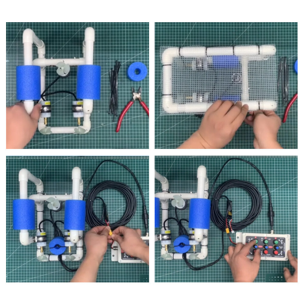Underwater ROV Robot with Control DIY For Viewing Underwater Environme ...