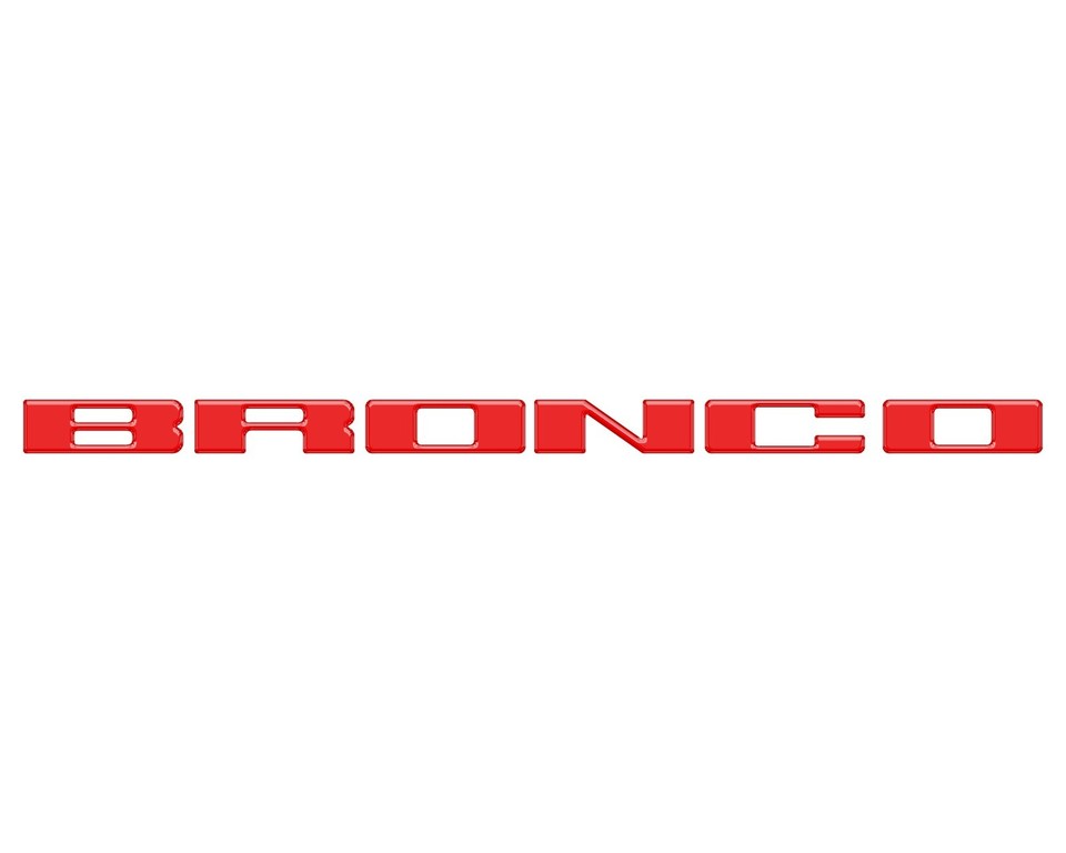 2021-2026 Ford Bronco Grille Letter Overlays - Official Licensed ...