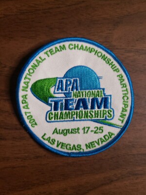 APA National Team Championship Participant Patch 2007 Las Vegas Nevada ...
