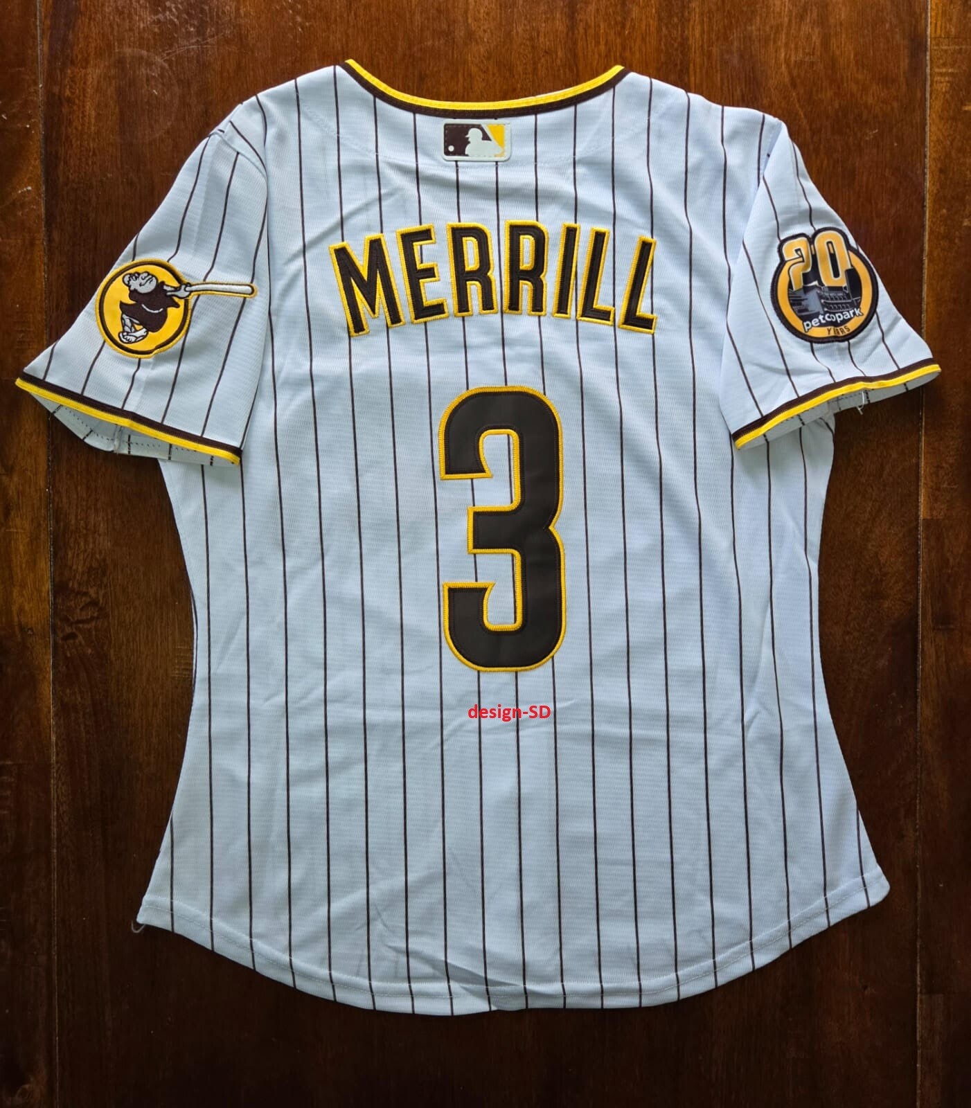 WOMENS 2025 JACKSON MERRILL SAN DIEGO PADRES STITCHED JERSEY WHITE S M ...
