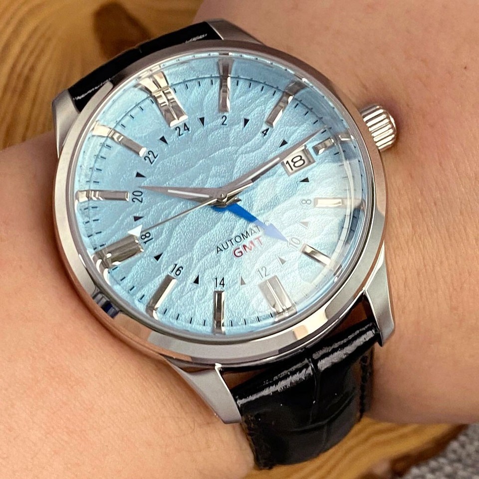 20ATM Diving NH34 GMT Dual Time Zone Domed Sapphire Mechanical Watch ...