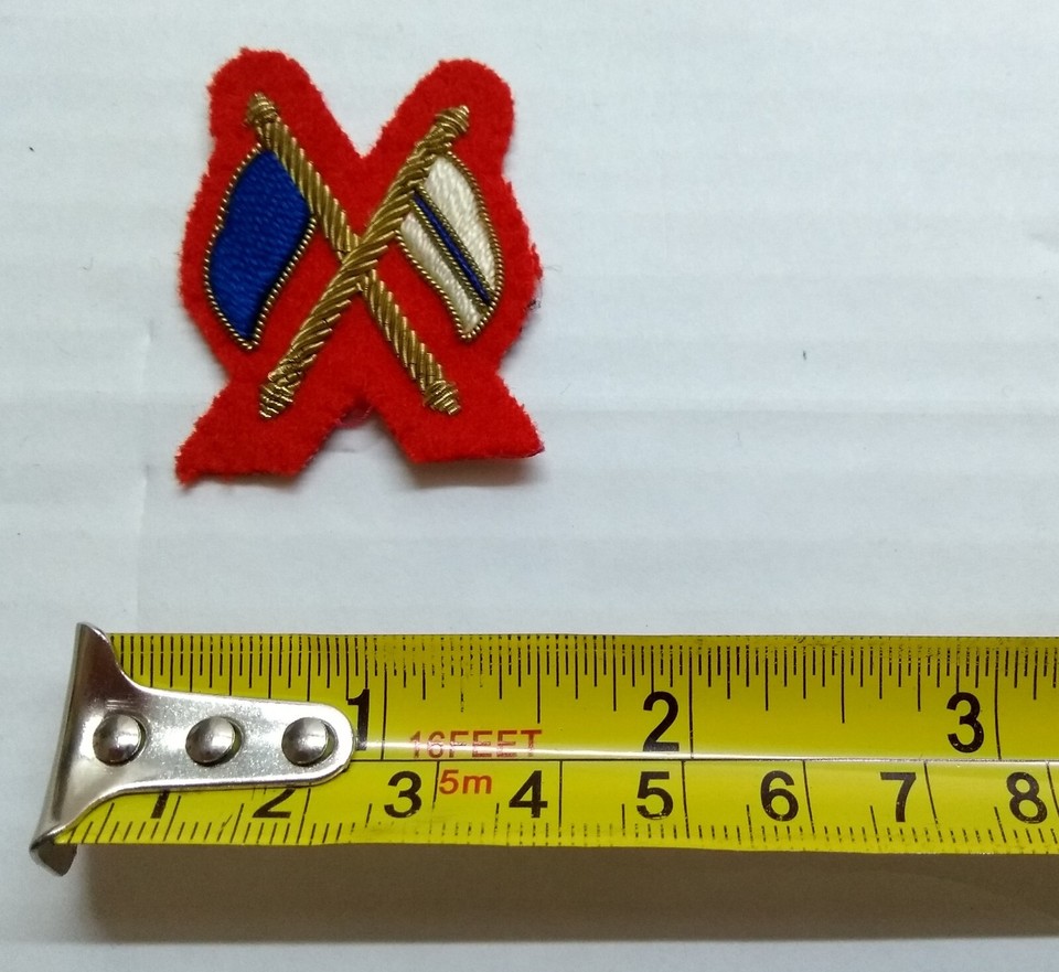 Mess Kit Badge Royal Engineers Signaller British Army Hand Embroidered ...
