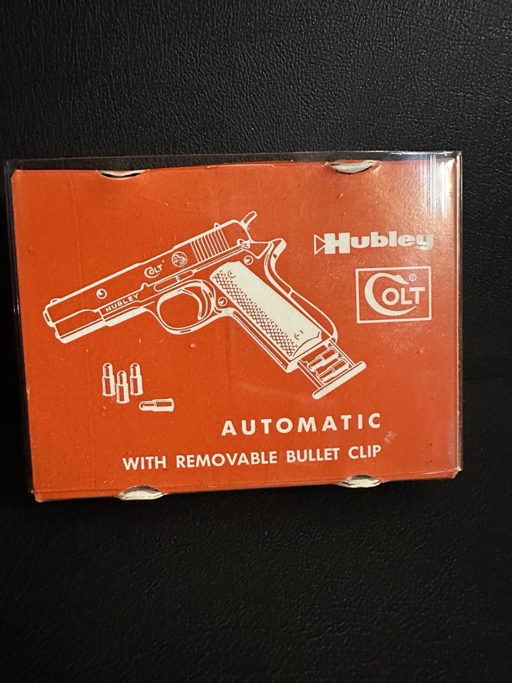 Vintage HUBLEY Colt Cap Gun Still In The Box With Bullet read ...