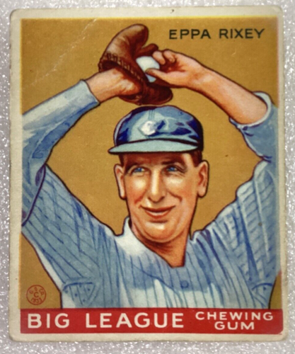 1933 GOUDEY EPPA RIXEY ROOKIE RC #74 VG 3 REDS HOF | eBay