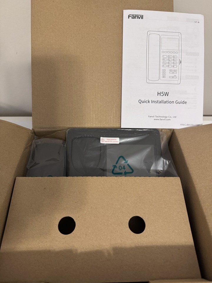 Fanvil H5W Hotel Phone - Black NEW! 2 SIP lines! IP Phone Wi-Fi or ...