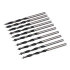 10 Stück Holzspiralbohrer 5 mm Set Bohrer Holzbohrer mit Zentrierspitze ...