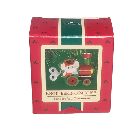 1985 Hallmark Engineering Mouse Keepsake Ornament IOB QX4735 | eBay