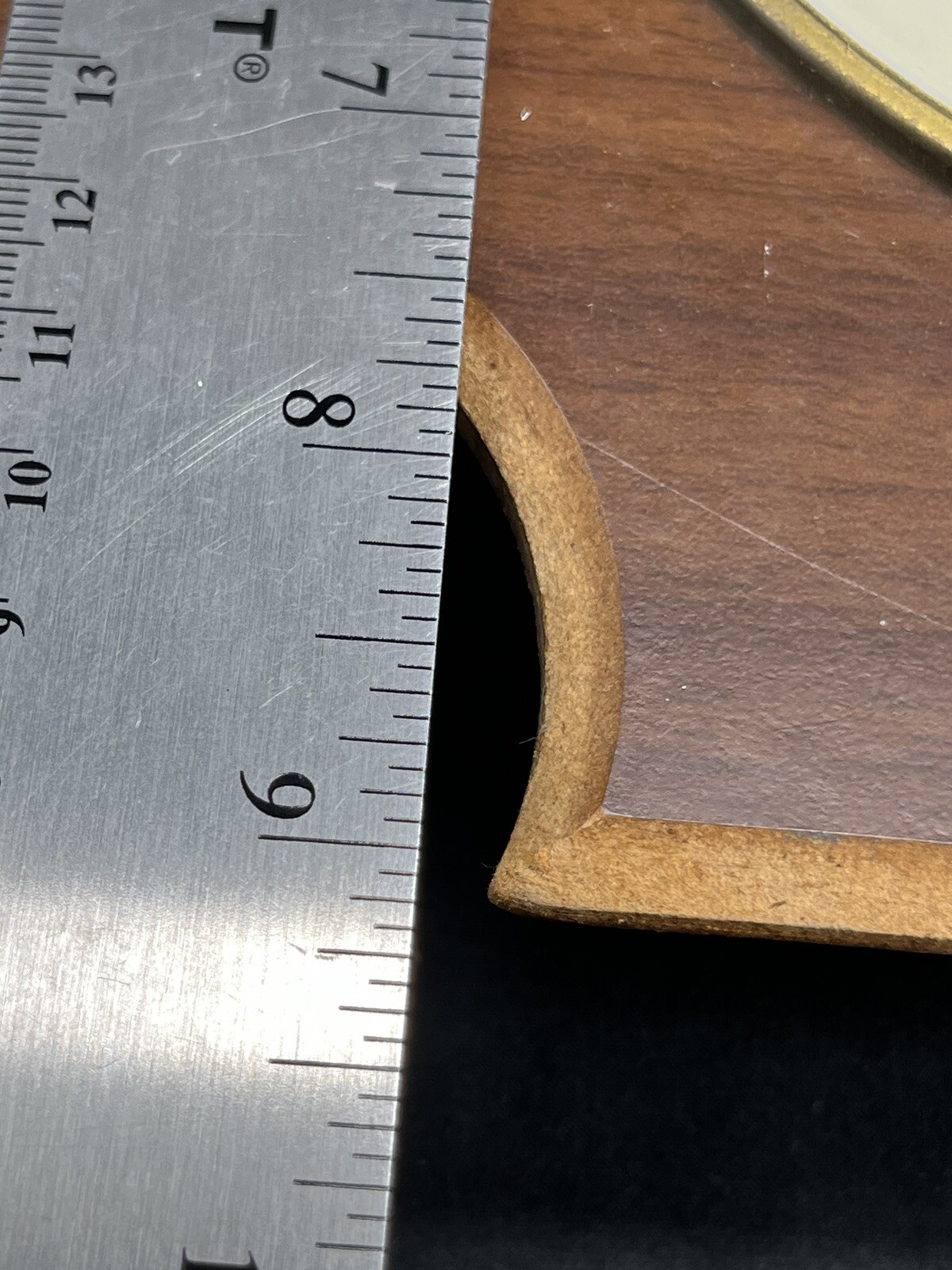 Solid walnut wall clock, good working order | eBay