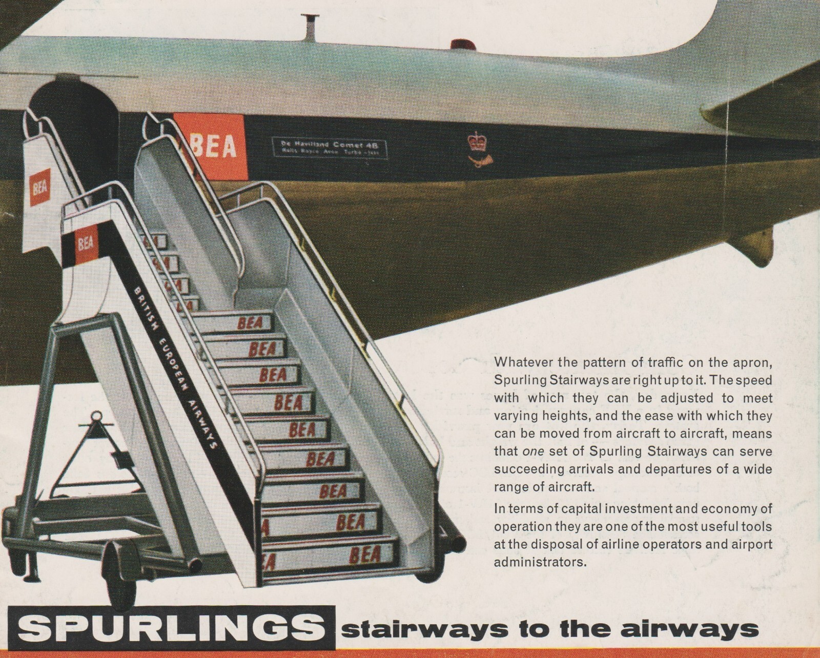 Aviation Magazine Print - Spurlings Stairways and BEA Comet 4 (1962) | eBay