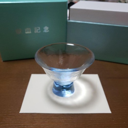 Blood Donation Souvenir Cup 7cm glass colorful with box used decorative ...