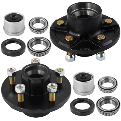 Trailer Brake And Hub Bearing Kit 5 On 4.5" Bolt Idler Hub For 3500 Lbs ...