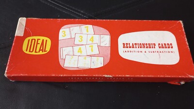 Vintage Ideal Basic Math Flash Cards Mixed Addition & Subtraction ...