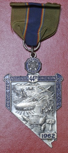 Vtg 1962 AMERICAN US LEGION NATIONAL 44TH CONVENTION MEDAL - LAS VEGAS ...