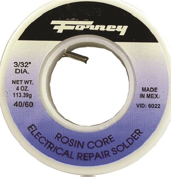 Forney 38073 Electrical Repair Solder Rosin Core 1/16” 4oz for sale ...