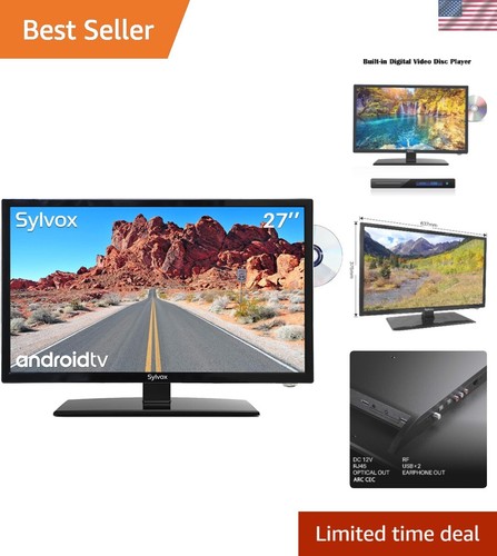 27 Inch Smart TV 12/24 Volt TV 1080P FHD RV TV Android 11.0 Built-in ...