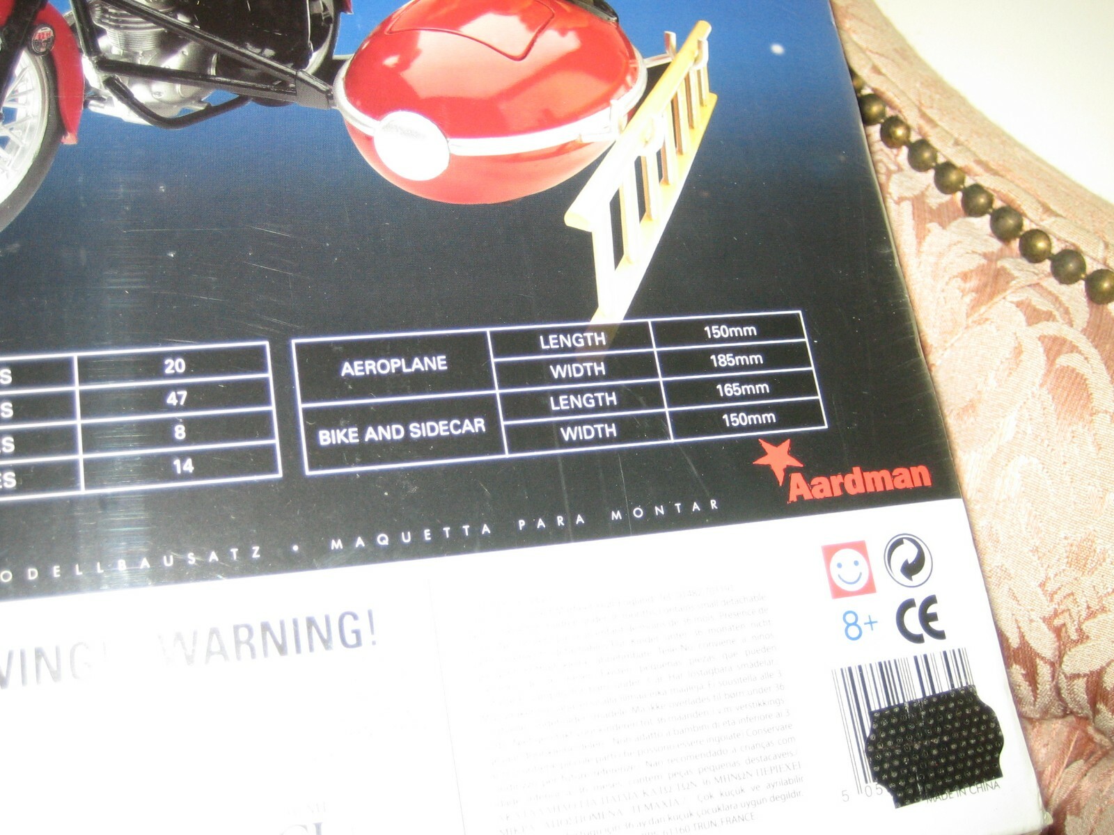 Airfix Wallace & Gromit Aeroplane, Motorbike & Sidecar Model Kit ...