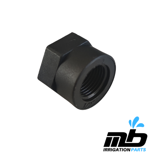 End Cap Threaded BSP (Female) Pipe Fitting Polypropylene (PP) Black ...