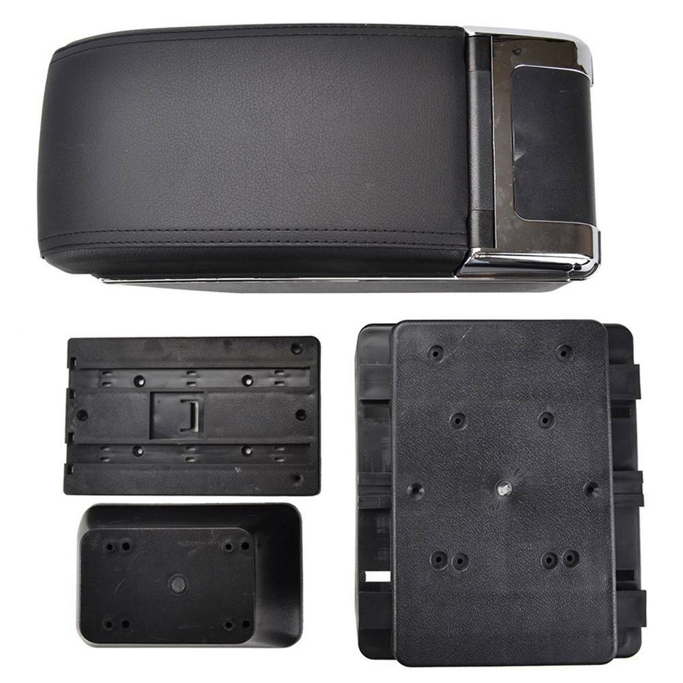 Universal Car Armrest Sliding Duel Center Content Storage Box Arm Rest ...