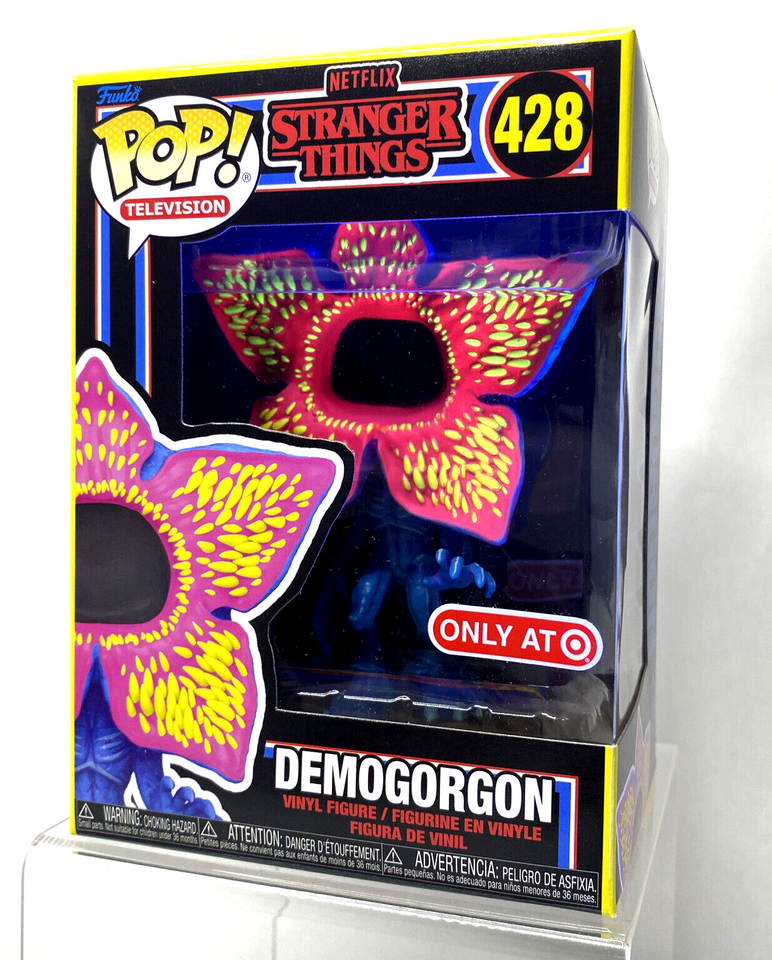 Exclusive Stranger Things Open-Face Demogorgon Blacklight Funko Pop ...