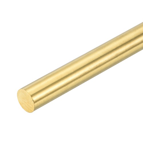 1 Pcs Brass Solid Round Rod, 11mm x 254mm H62 Brass Lathe Bar Stock ...