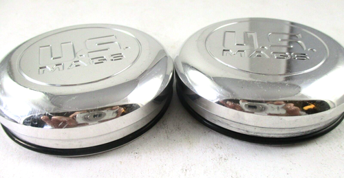 U.S. MAGS 2 1/2" CHROME CUSTOM WHEEL CENTER CAPS* #1002-46H (FOR 2 CAPS ...