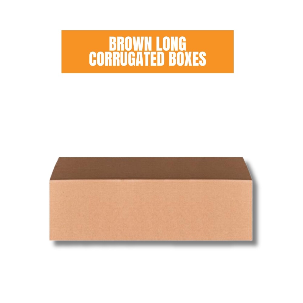 25 Kraft Long Corrugated Boxes 14x4x4 - Ideal for Unique Packaging | eBay