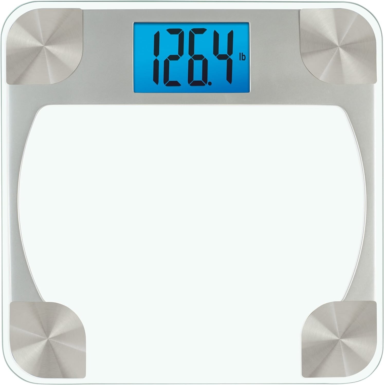 EatSmart Digital Bathroom Scale High Precision Clear Glass Scale Body ...