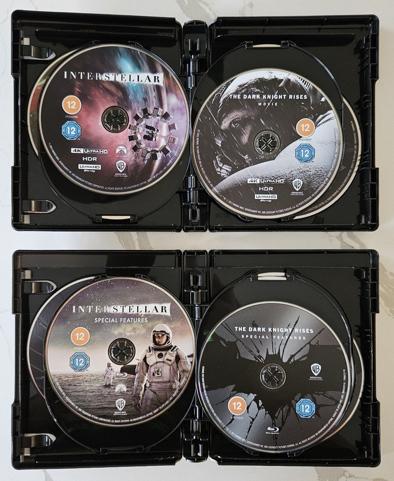 Christopher Nolan 8 Film Collection 4K UHD Ultra HD Batman Dark Knight ...