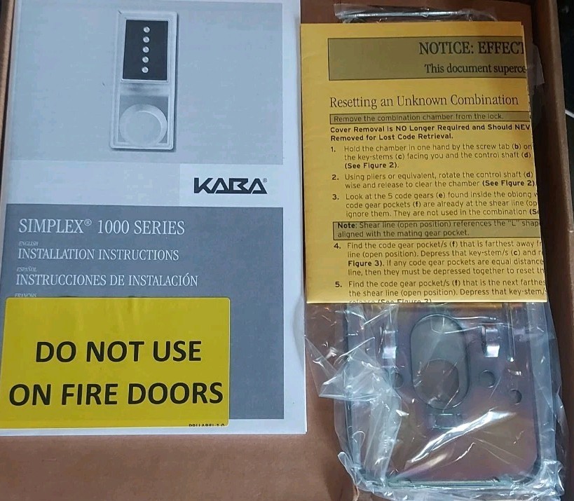 Kaba Simplex 1000 Series Combination Door Lock x2 | eBay UK