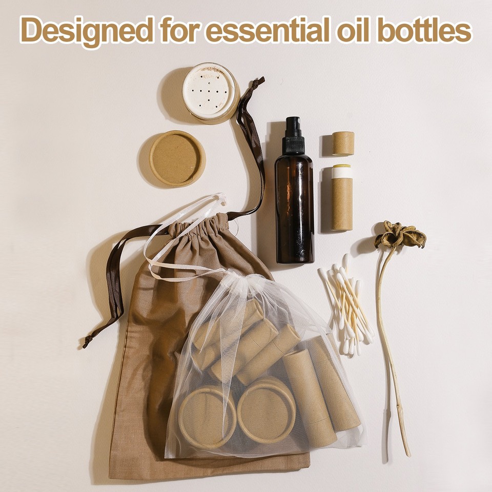 10pcs Kraft Paperboard Tubes 30ml Round Cardboard Tube Box Container ...