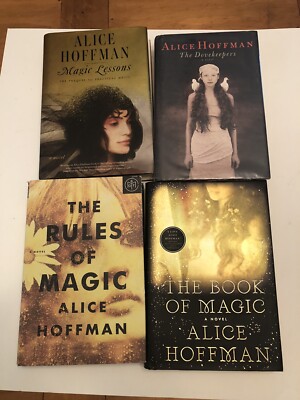 4 Alice Hoffman Books: Rules Of Magic, Book Of Magic, Magic Lessons ...