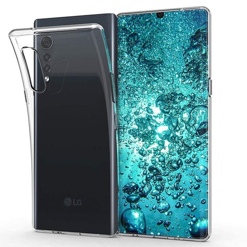 Clear Soft Silicone Rubber Protective Case Cover for LG Velvet 4G LM ...