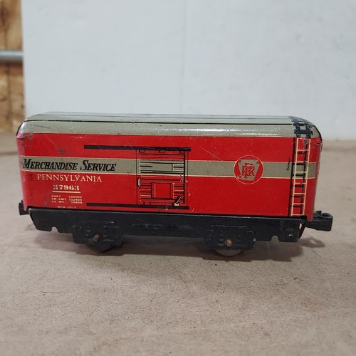 MARX FREIGHT TRAIN CAR PENNSYLVANIA MERCHANDISE SERVICE 37963 | eBay
